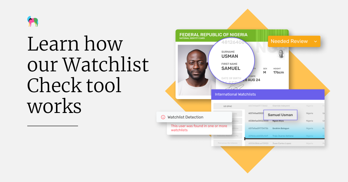 Watchlist Check Tool for KYC • MetaMap